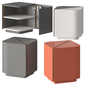 Meridiani Dimitri Bedside Table - Sideboard & Chest of drawer - 3D model