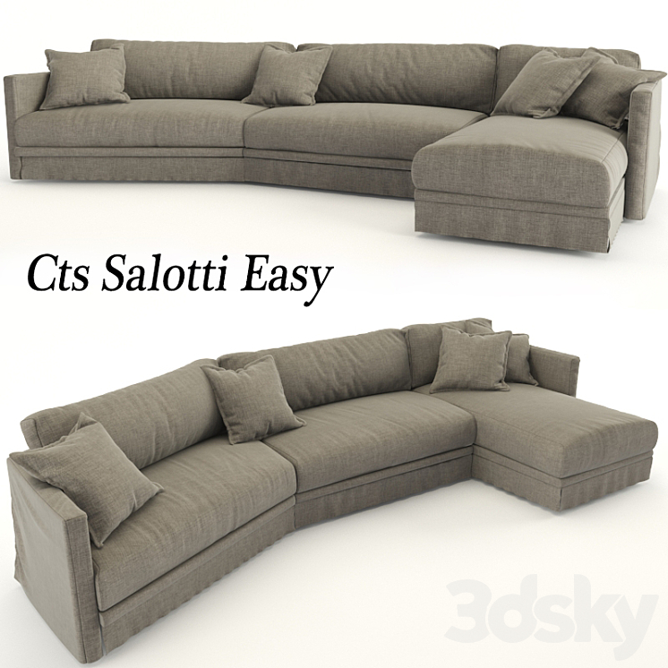 Cts Salotti Easy - Sofa - 3D model