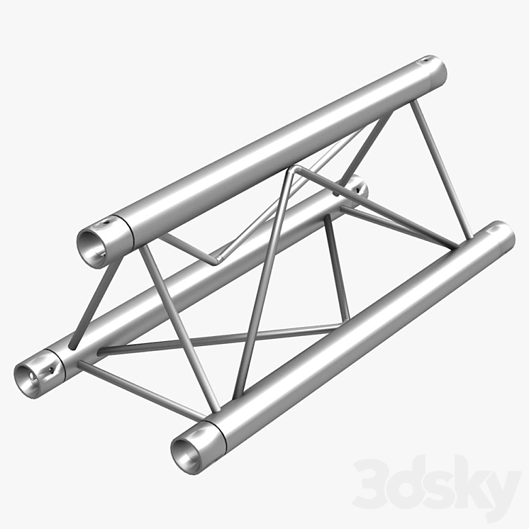 Mini Triangular Truss Straight Segment 111 Other 3d Model