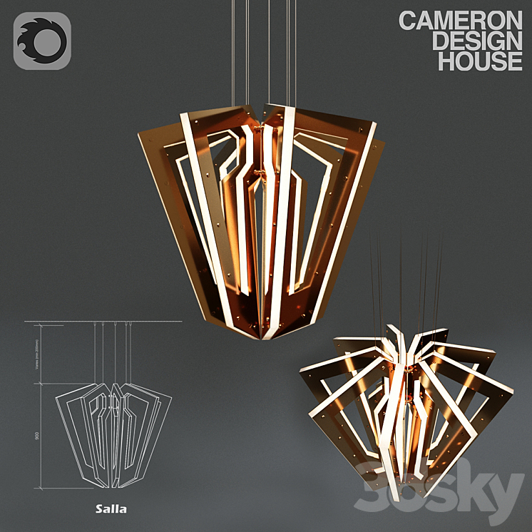 Cameron design house - SALLA - Pendant light - 3D model