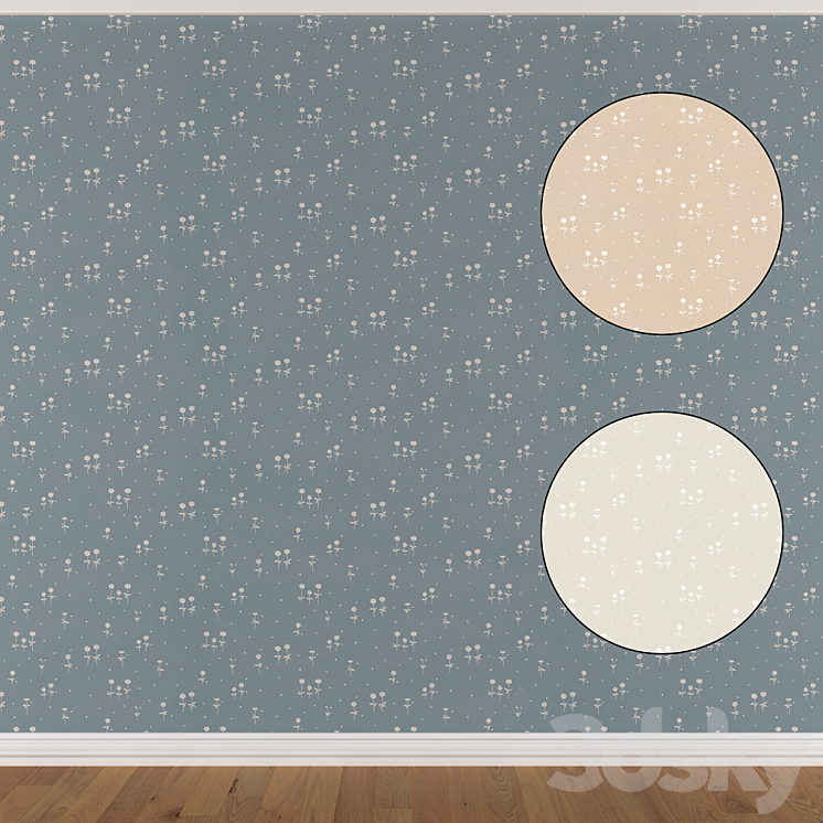 Wallpapers Set 1 (3 colors) - Wall covering - 3D model