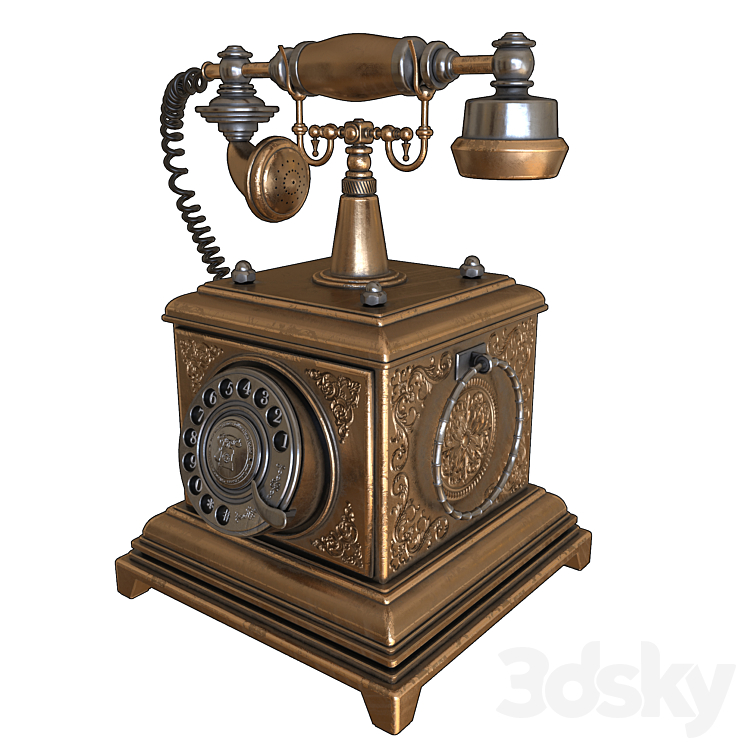 Steampunk phone - Phones - 3D model