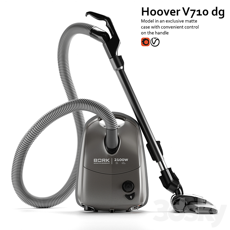 Vacuum cleaner BORK V710 dg - Household appliance - 3D model