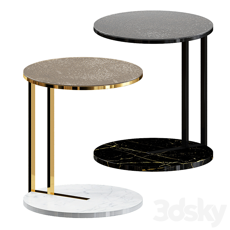 Meridiani Ralf Coffee & Side Table - Table - 3D model