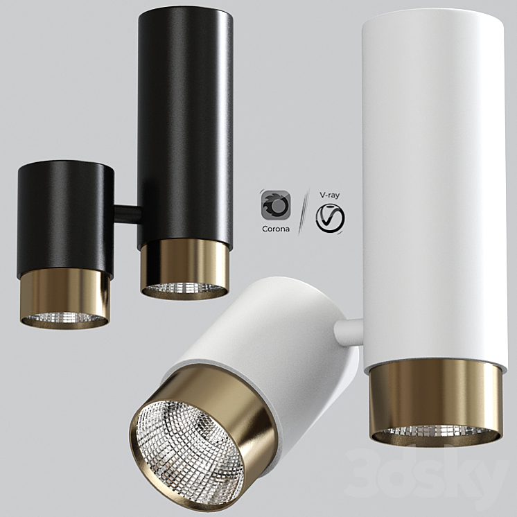Modern Spotlight Corridor Light - Technical lighting - 3D model