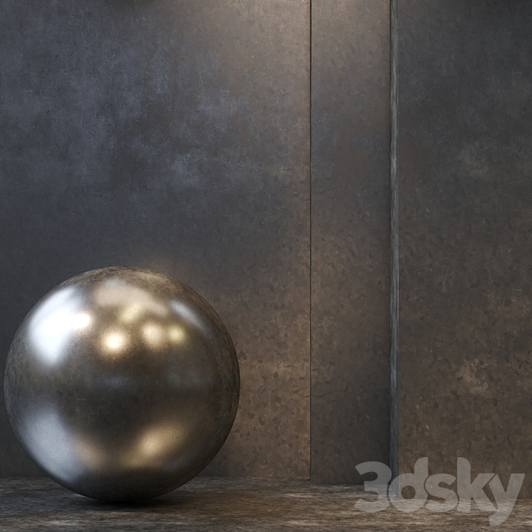Metal Stainless Steel/PBR/Seamless/4k/set11 - Metal - 3D model