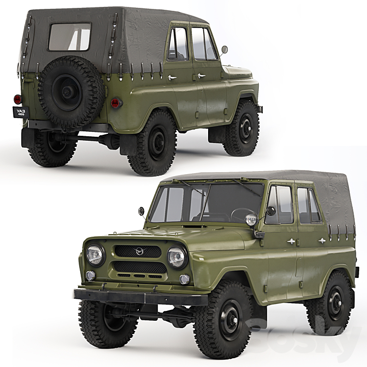 UAZ 469 1970 - Transport - 3D model
