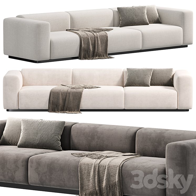 Soft Modular Sofa by Vitra 1, sofas - Sofa - 3D model