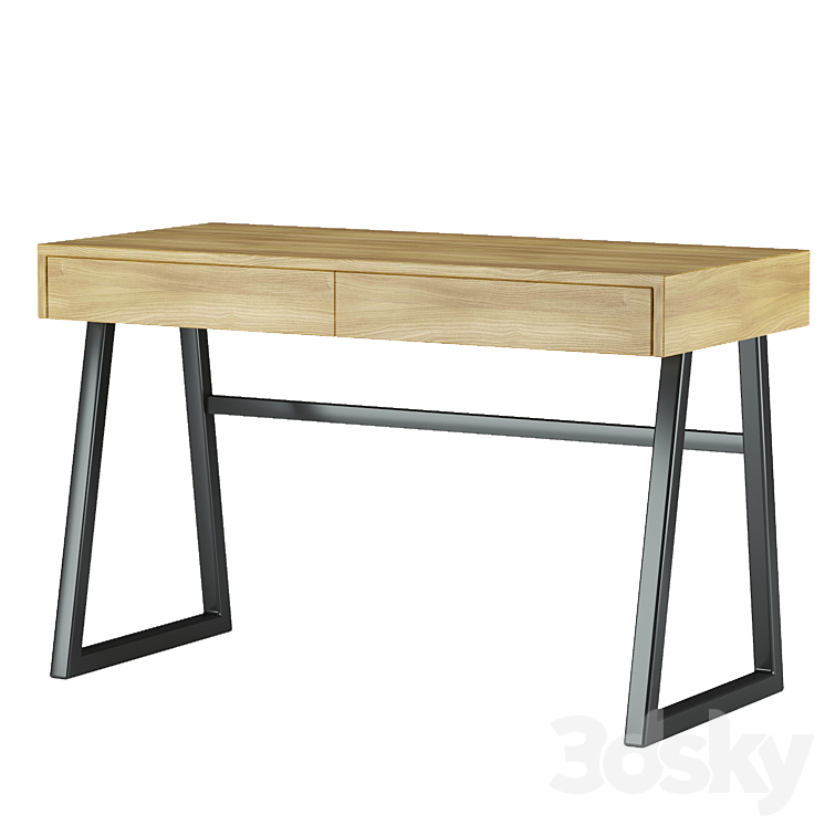 Desk Berlin-6 Golden Oak - Table - 3D model