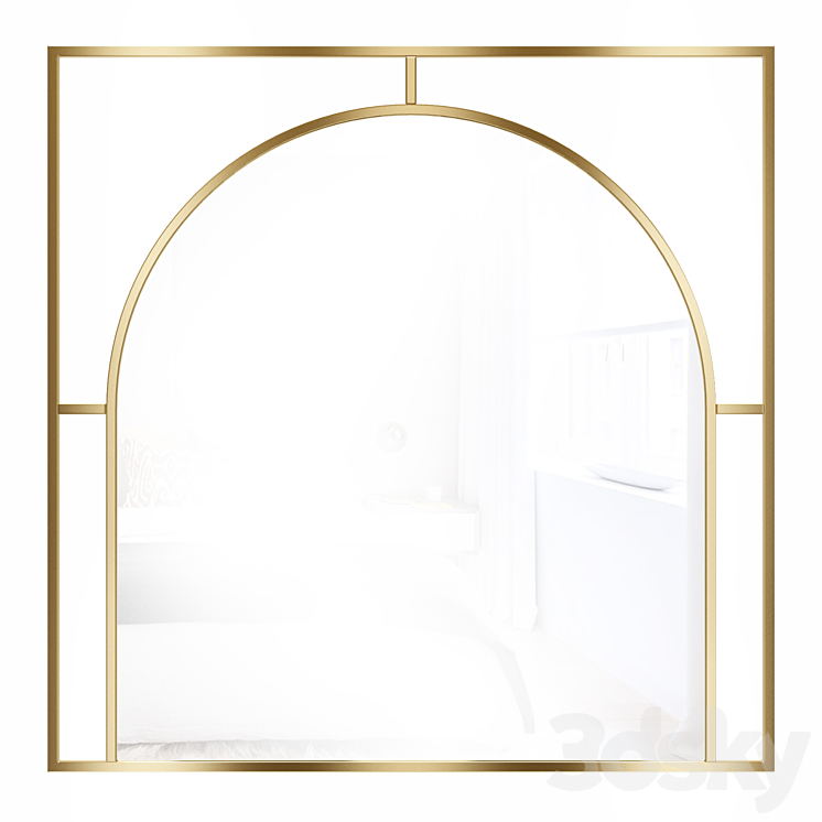 Mirror in metal frame GZ-M1023 - Mirror - 3D model