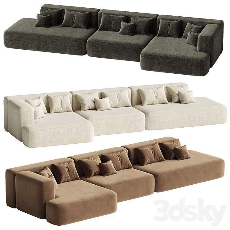 Modular sofa 3 - Sofa - 3D model