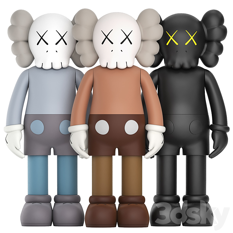 kaws collection - Sculpture - 3D model