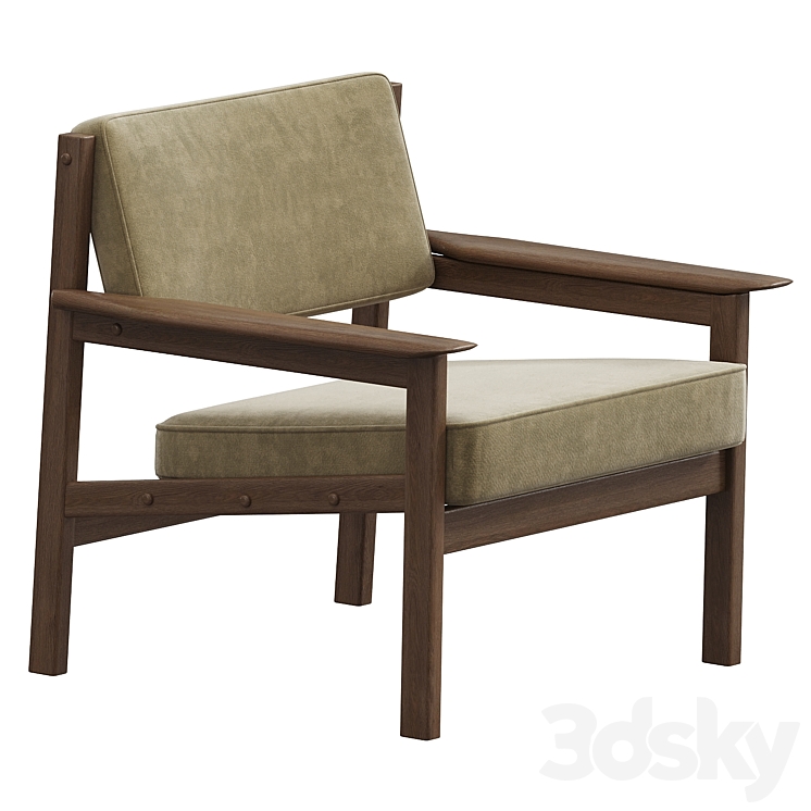 Drummond Lounge Armchair Espasso - Arm chair - 3D model