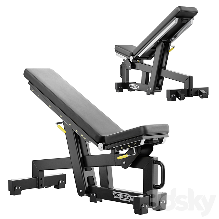 Technogym Adjustable Bench Pure - Sports - 3D model