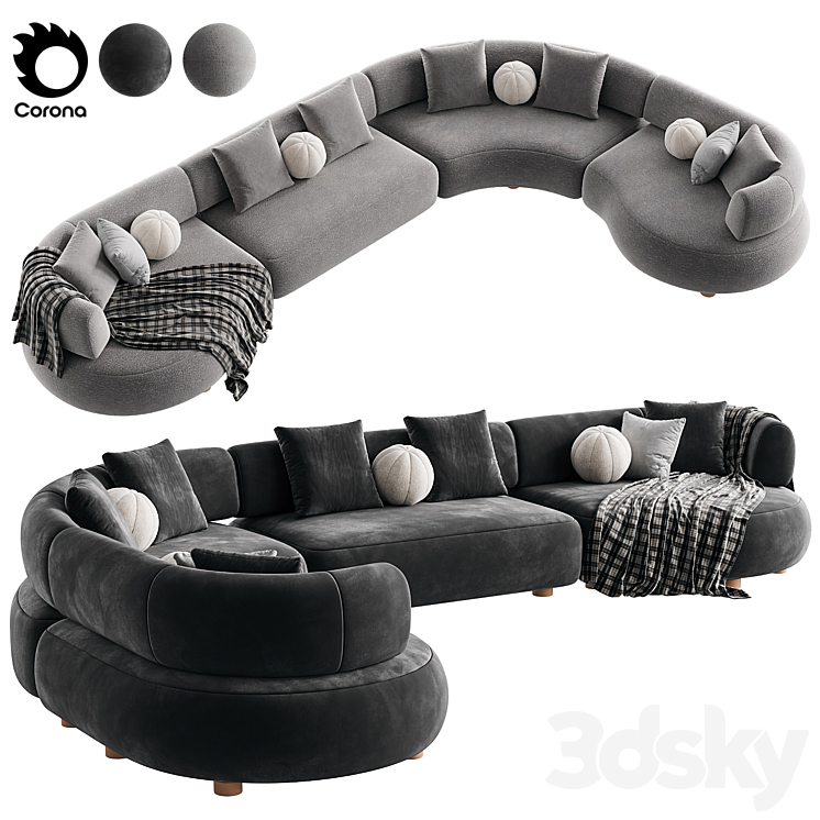 Eclipse Sofa - Sofa - 3D model
