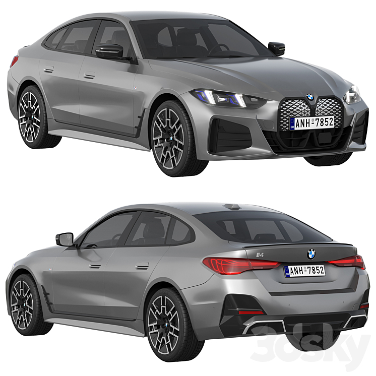 BMW i4 Gran Coupe 2025 - Transport - 3D model