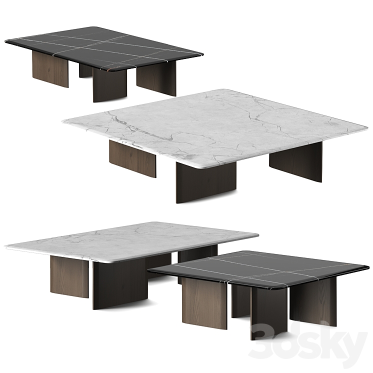Poliform Mush Coffee Table - Table - 3D model