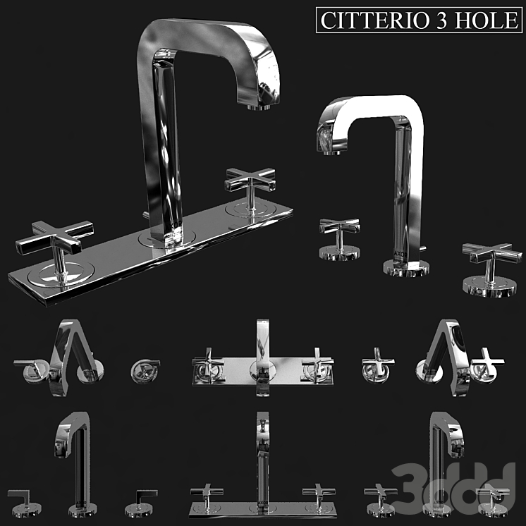 Axor Hansgrohe Citterio - Смеситель - 3D модель
