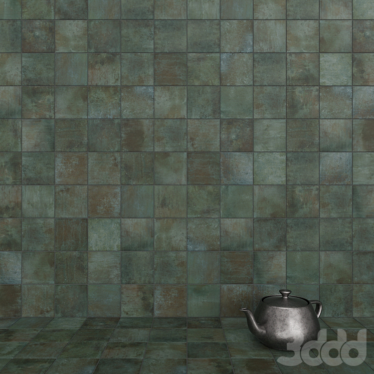 ZYX by Colorker AMAZONIA EMERALD tile set - Кафель, плитка - 3D модель