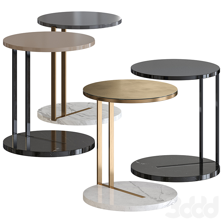 Meridiani Ralf Coffee & Side Table Comp. 1 - Столы - 3D модель