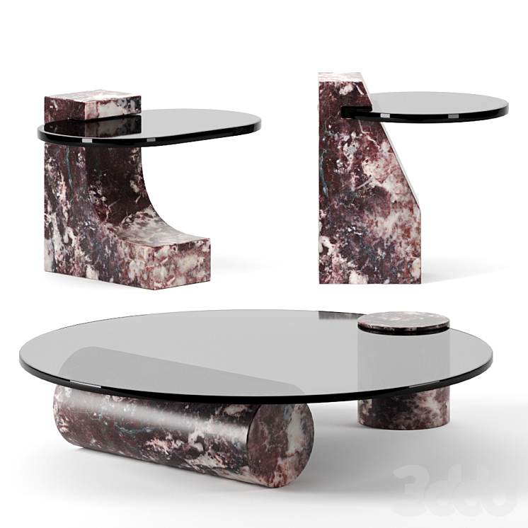 Verre Particulier tables by Baxter - Столы - 3D модель