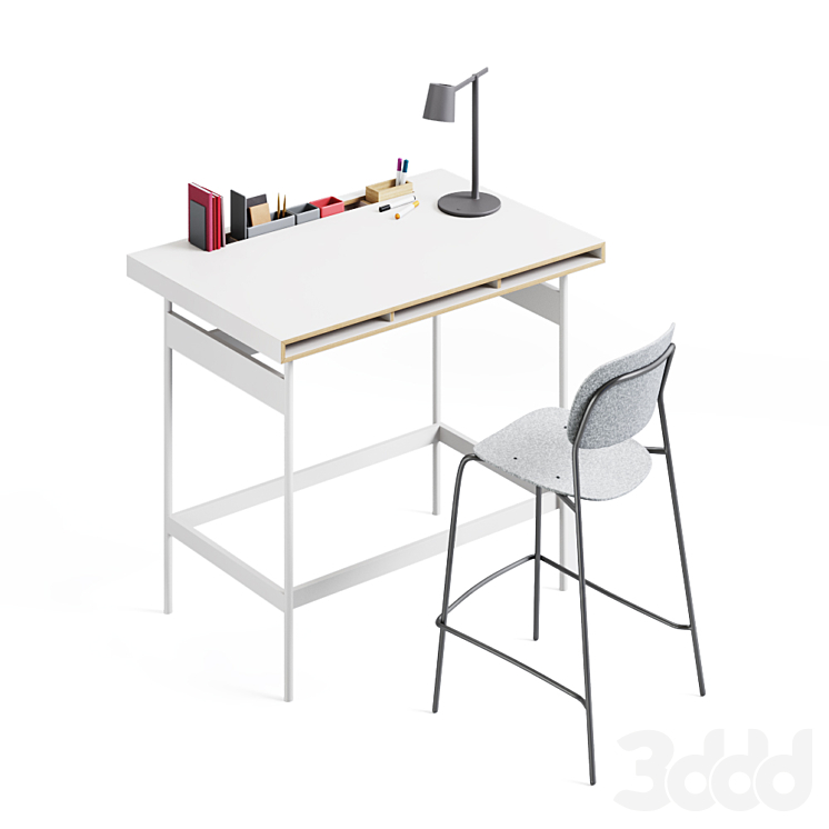 Studio High Table by Bene - Офисная мебель - 3D модель