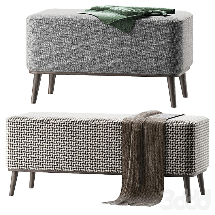 пуф дизайнерский roob look - Другая мягкая мебель - 3D модель