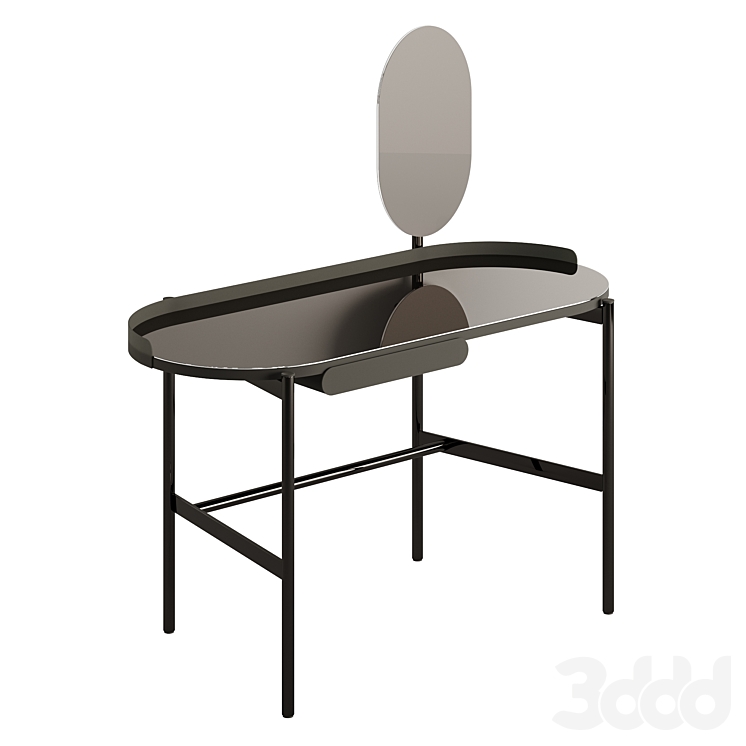 Calligaris Madame Beautiful Table with Mirror - Туалетный столик - 3D ...