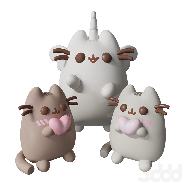 Pusheen Cat - Игрушки - 3D модель