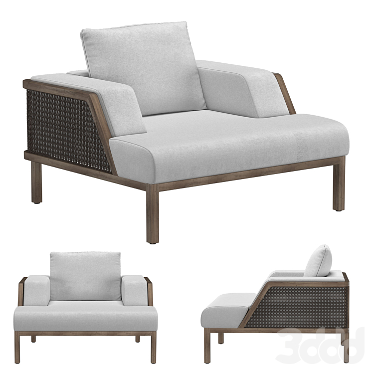 Lounge armchair Grand Life - Кресла - 3D модель