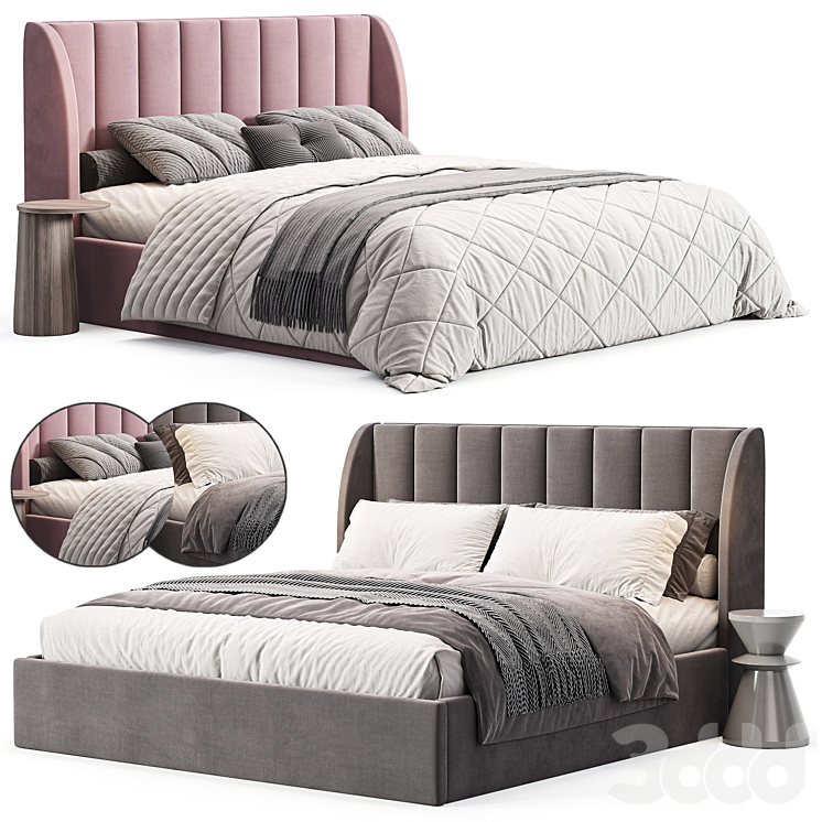 Flored Bed SHLMG by Manzzeli - Кровати - 3D модель