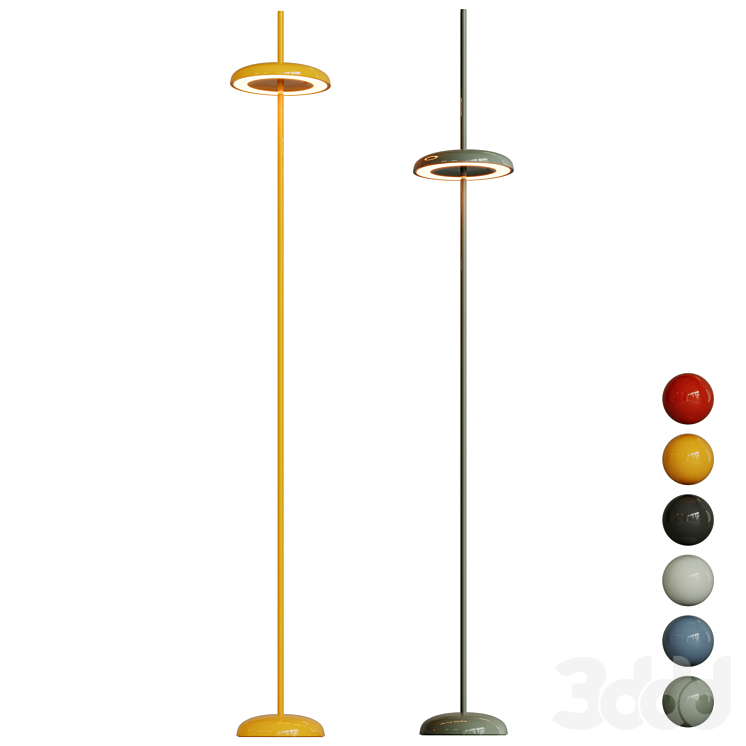 NEXIA Porte Floor Lamp in 6 colors - Торшеры - 3D модель