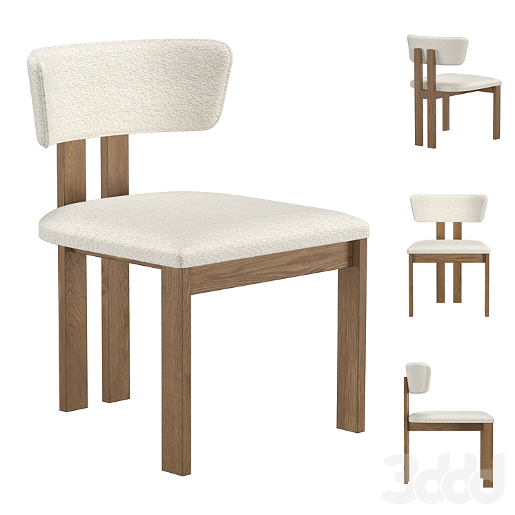 Rodin Dining Side Chair - Стулья - 3D модель