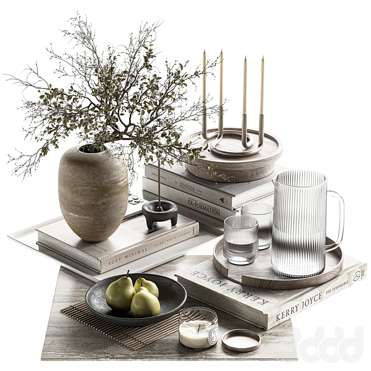 Decorative Set 083 Декоративный набор 3d модель