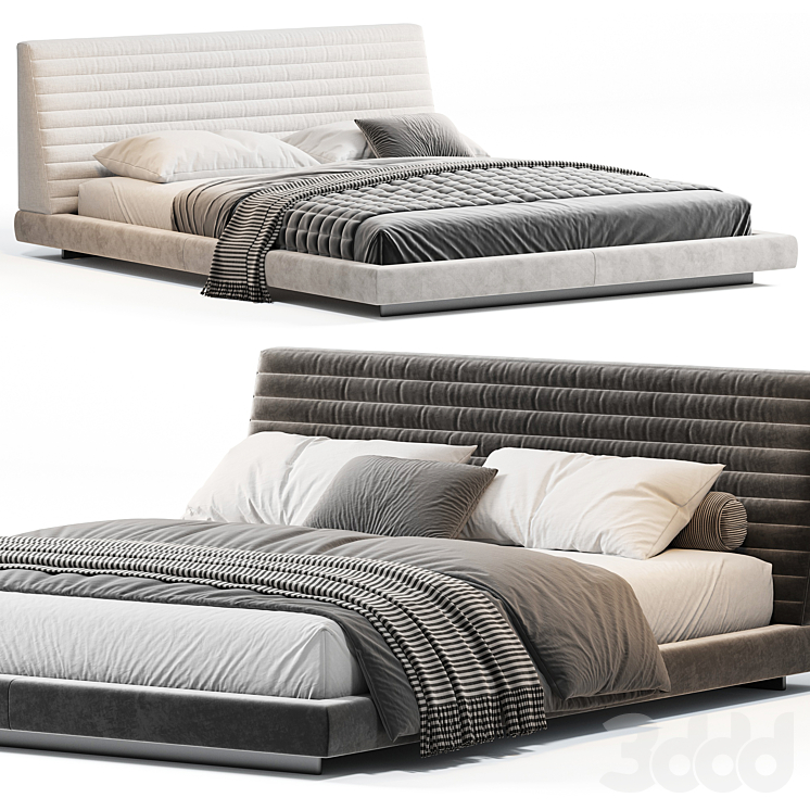 Roger Bed by Minotti - Кровати - 3D модель