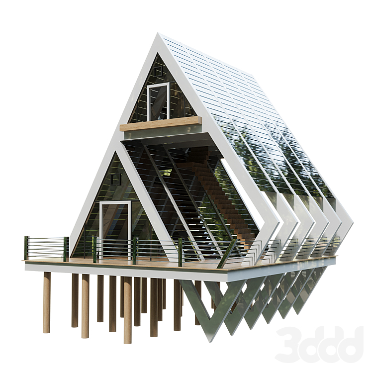 A Triangular House - Здание - 3D модель