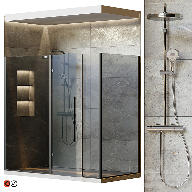 Душевая кабина - Душевая кабина - 3D модель