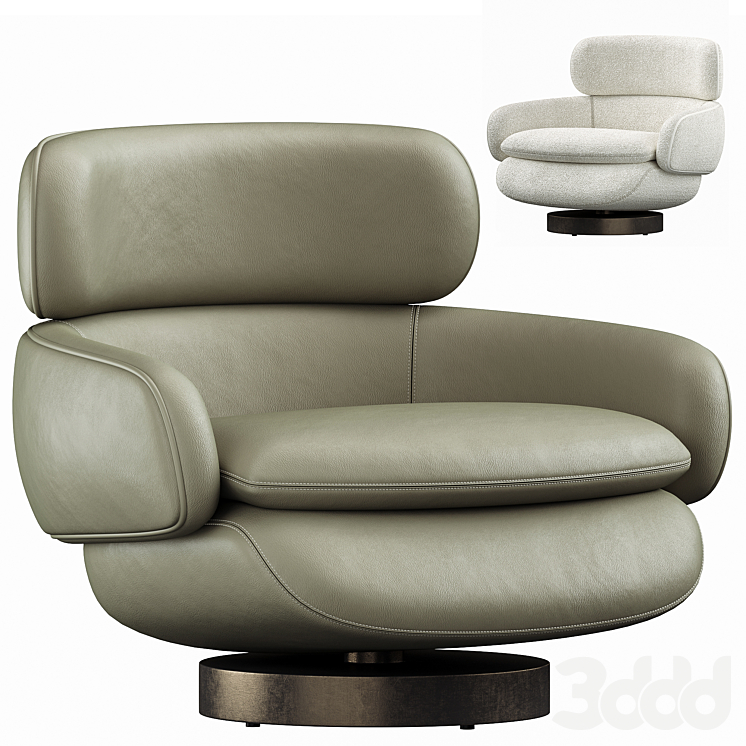Кресло Vivienne от Minotti - Кресла - 3D модель