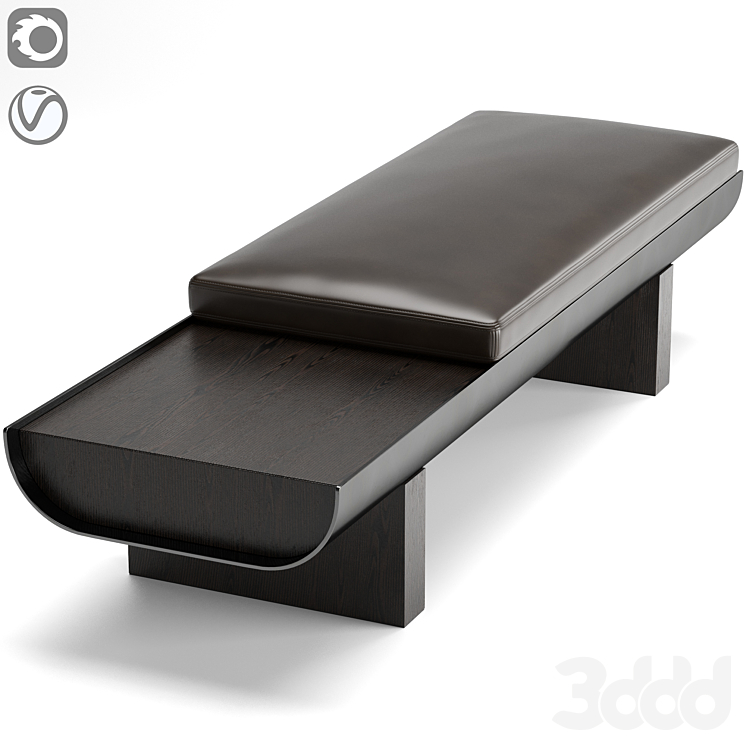 Minotti Pilotis Bench - Другое - 3D модель