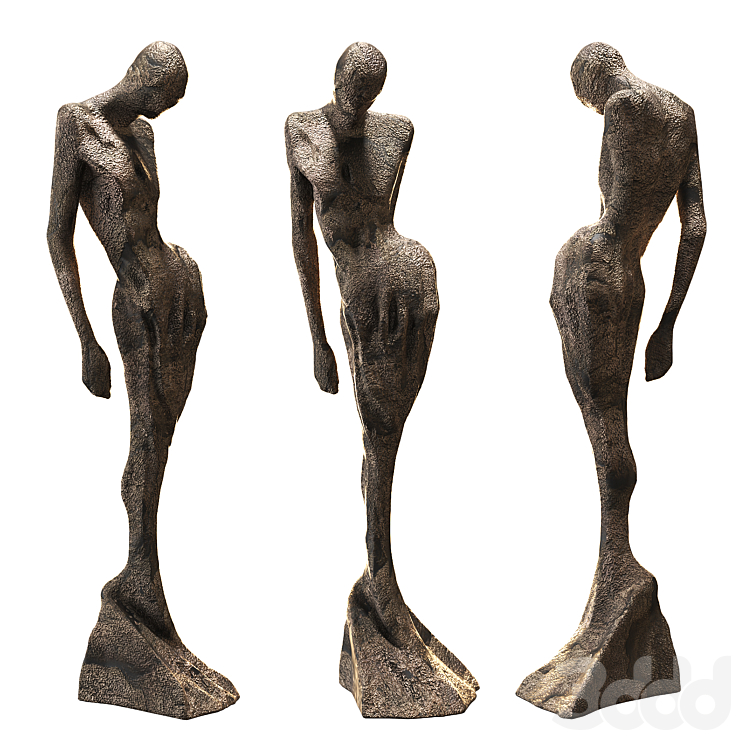 Abstract Human Statue - N02 - Скульптуры - 3D модель