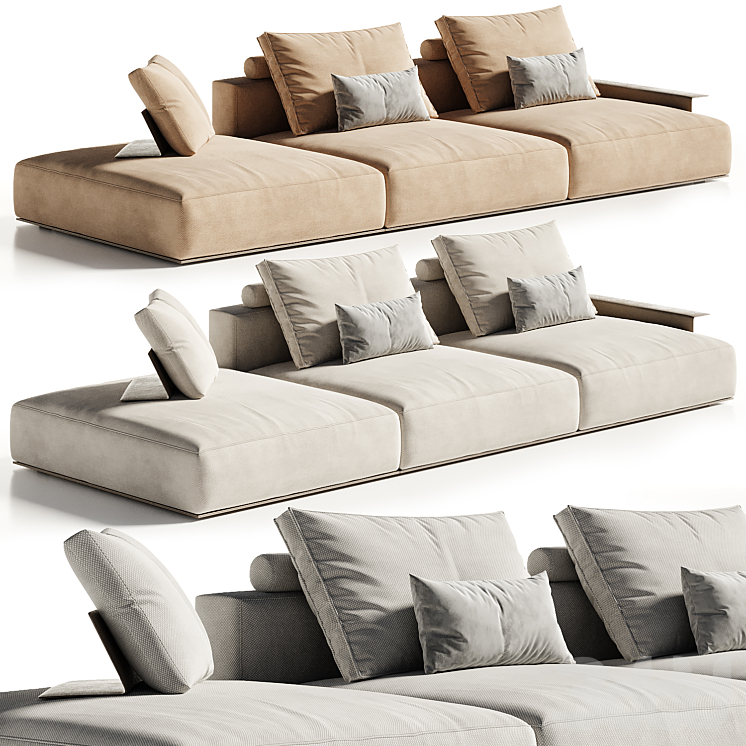 Westside Soft Modular Sofa by Poliform - Диваны - 3D модель