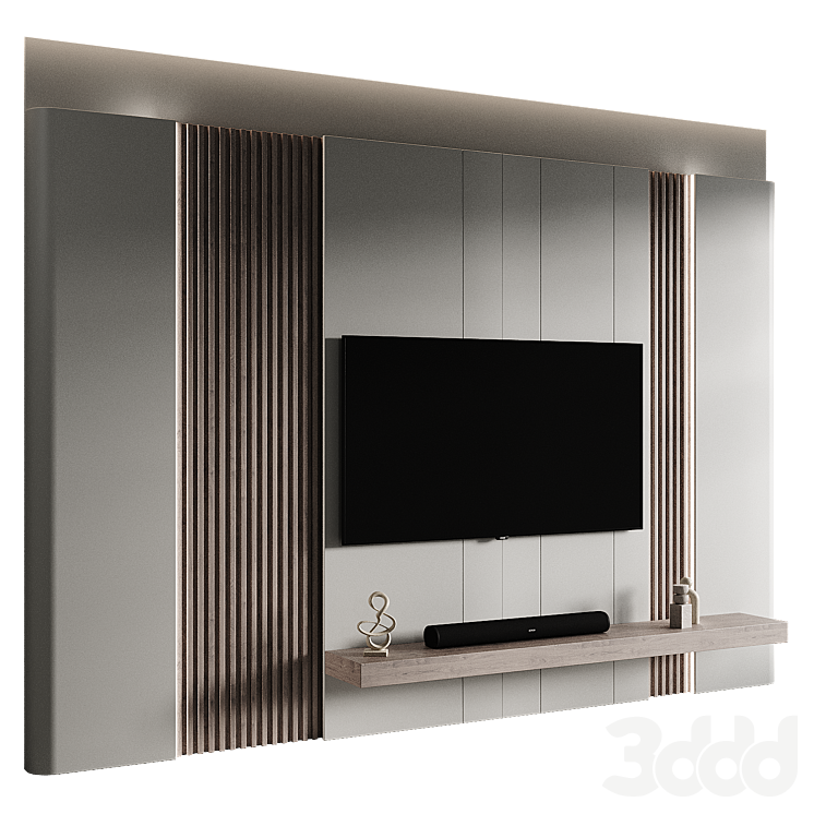 Tv Wall 030 - ТВ стенка - 3D модель