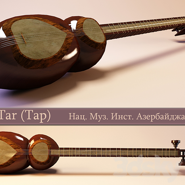Tar - Musical instrument - 3D Models