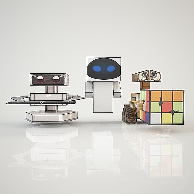 Cubeecraft Wall E Toy 3d Models
