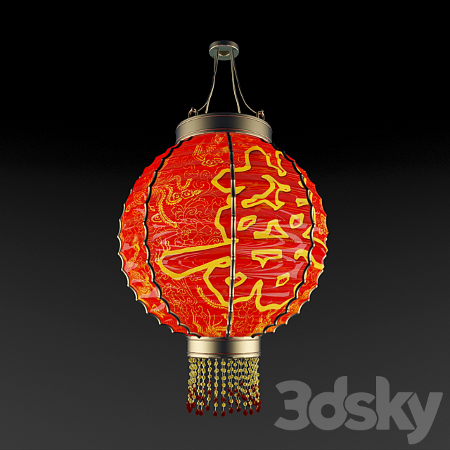 Fonarik china - Pendant light - 3D Models