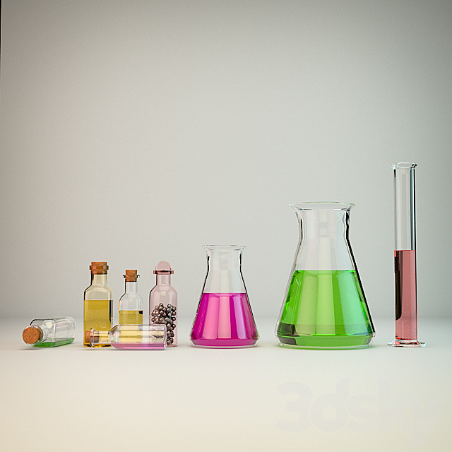 Laboratory flasks - Miscellaneous - 3D Models
