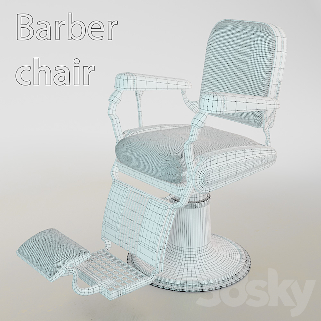 Barber chair - Beauty salon - 3D Models