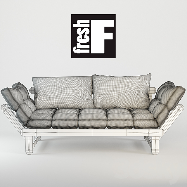3d models: Sofa - Fresh Futon Beat