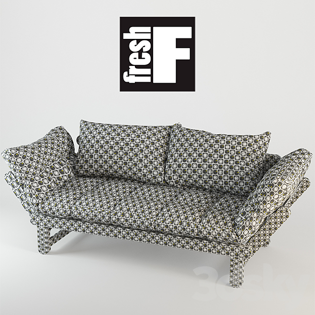 3d models: Sofa - Fresh Futon Beat