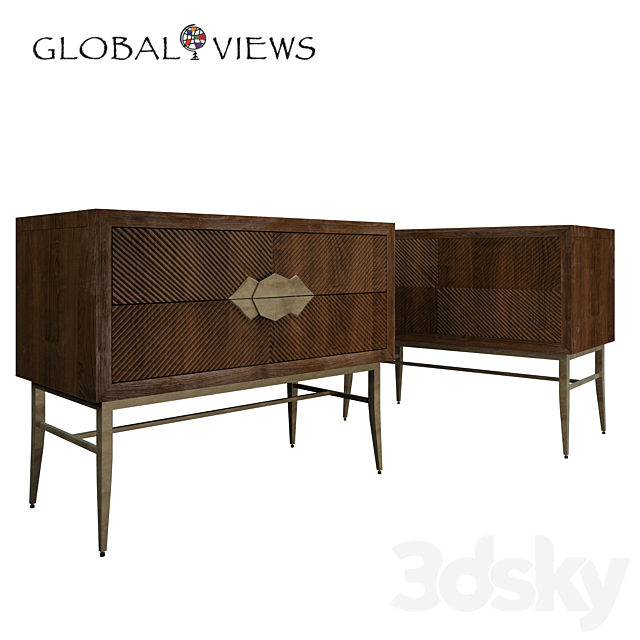 Global Views console and chest - Sideboard & Chest of drawer - 3D Models